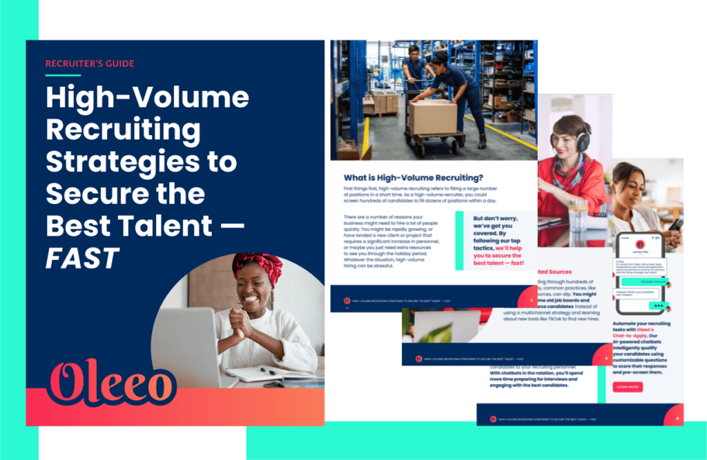 High-Volume Recruiting Strategies E-guide | Oleeo