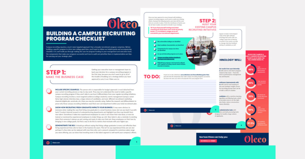 Building a Campus Recruiting Program Checklist